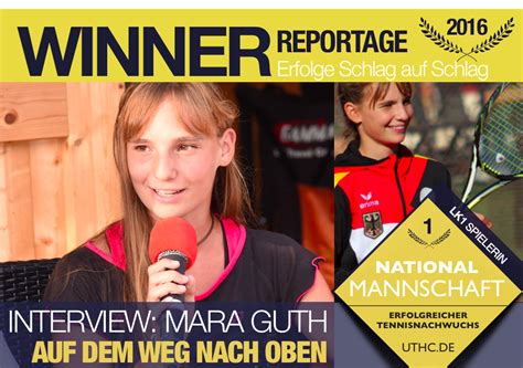 Interview Mara Guth 2016 Usinger Tennis Club E V