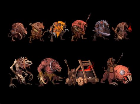 Fantasy Army Characters Pack4