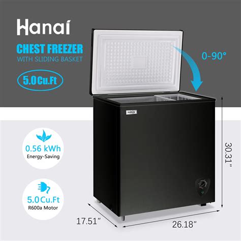 Small Freezer Chest 5 0 Cu Ft Chest Freezer Energy Efficient Deep