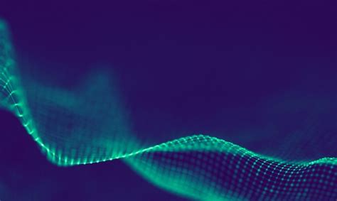 Premium Photo Abstract Blue Geometrical Particles On Purple
