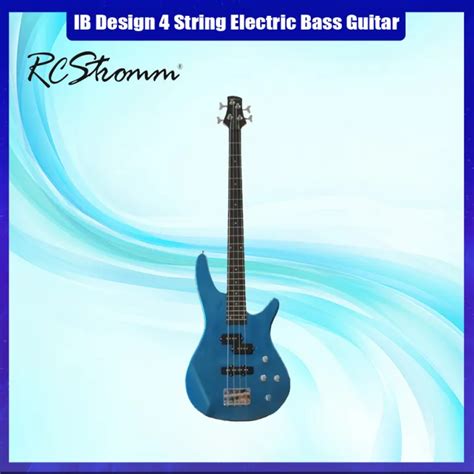 IB Shape Design String Electric Bass Guitar Combo Set Metallic Blue Lazada