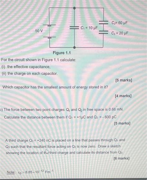 Solved C₁ µF C₂ µF C₁ μF V Figure For Chegg