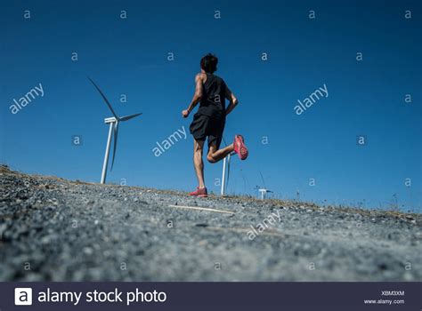 Man Running Up Hill Stock Photos Man Running Up Hill Stock Images Alamy