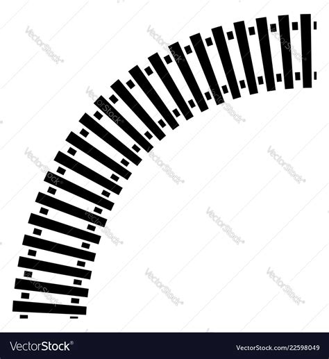 Curved Train Tracks Clipart