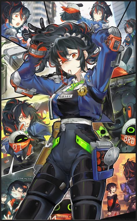 Zhu Yuan Belle Wise And Eous Zenless Zone Zero Drawn By Hiru