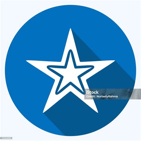 아이콘 별 별 기호와 관련이 있습니다 긴 그림자 스타일 심플한 디자인 편집 가능 간단한 그림입니다 간단한 벡터 아이콘 금 금속에 대한 스톡 벡터 아트 및 기타 이미지