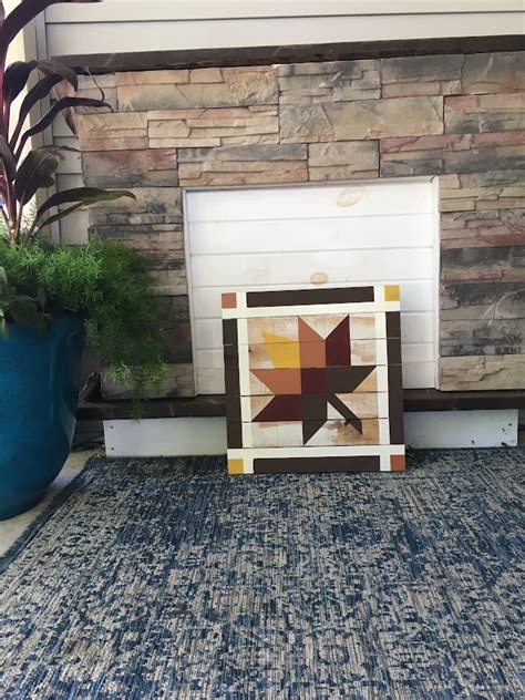 Barn Quilt Pattern Tutorial Pattern Autumn Leaf Brandstore