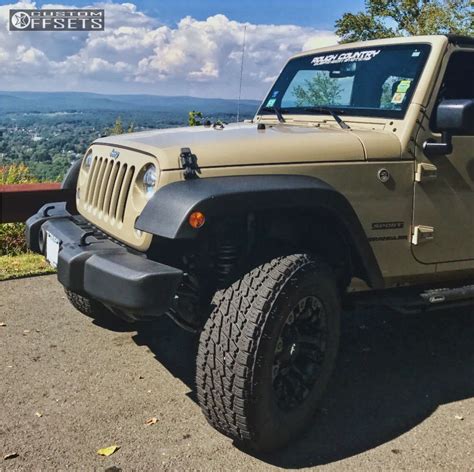 2017 Jeep Wrangler With 17x9 12 Fuel Vapor And 285 70r17 Nitto Terra