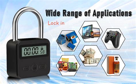 Metal Timer Lock 99 Hours Max Timing Lock Usb Rechargeable Timer Padlock With Lcd