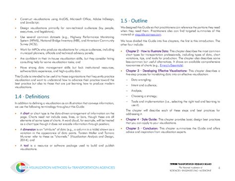 Chapter 1 Introduction And Background Data Visualization Methods For Transportation Agencies