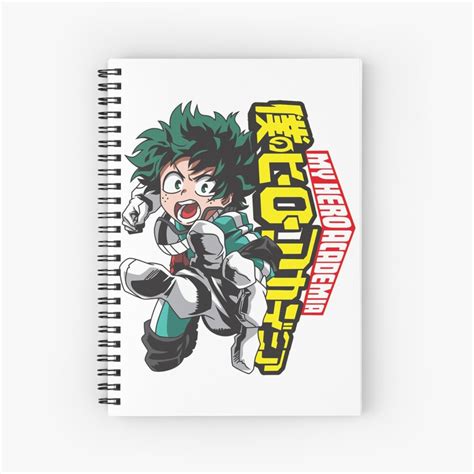 Boku No Hero My Hero Academia Deku Spiral Notebook By