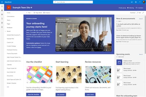 Sharepoint Intranet Examples Sharepoint It Free Templates