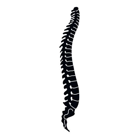 Human Spine Icon Simple Style 15389408 Vector Art At Vecteezy