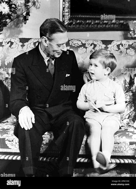 File Photo Dated 141151 Of King George Vi With His Grandson Prince