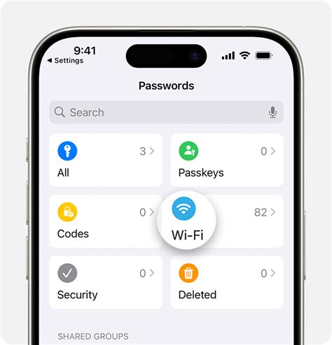 Find Your Saved Wi Fi Passwords On Iphone Or Ipad Apple Support
