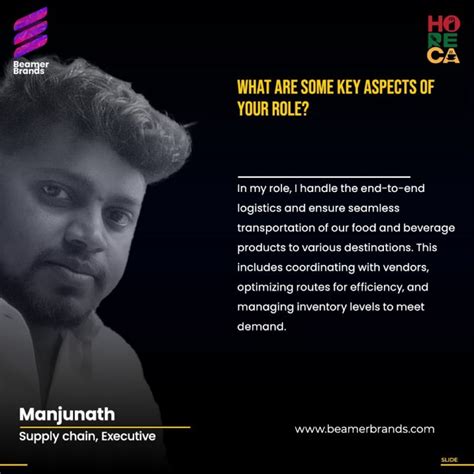 beamer horeca on linkedin introducing manjunath a dedicated member