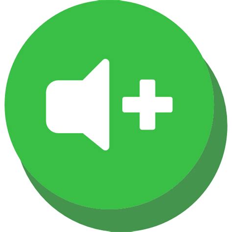 Volume Up Button Green Icon Svg Vector And Png Free Download Uxwing