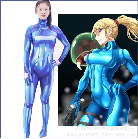 Metroid Samus Aran Zero Suit Zss Costumes Zentai 3d Print Cosplay