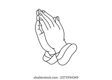 Praying Hands Emoji Silhouette