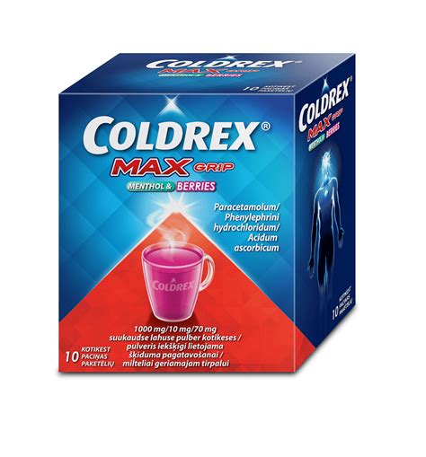 Coldrex Maxgrip Mentholy And Berries 1000 Mg 10 Mg 70 Mg Milteliai