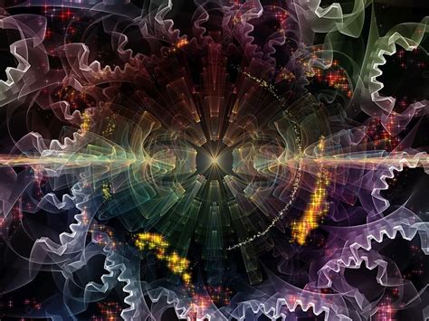 Wave Function Series Arrangement Of Colored Sine Vibrations Photo