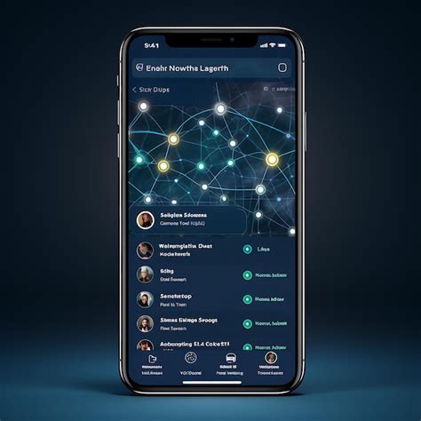premium photo mobile app design of social networking professional
