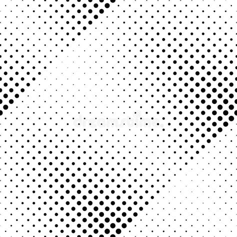 Seamless Abstract Dot Pattern Background Monochrome Vector Graphic Stock Vector Illustration