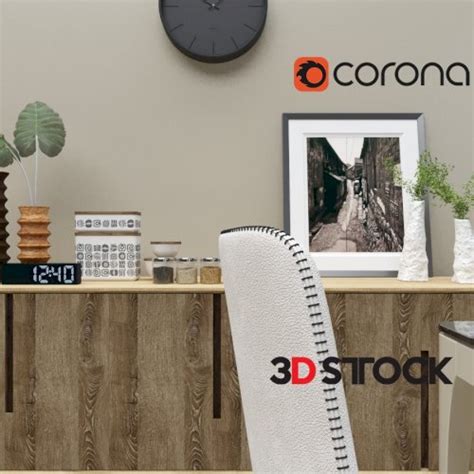 Table Set 019 3d Stock 3d Models For Professionals