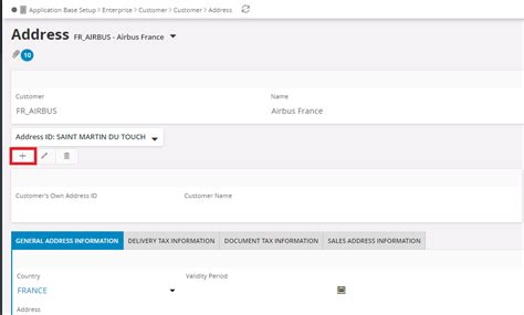 Add A New Address In Customer IFS Community