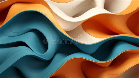 Unique Abstract Illustration Featuring Bold Lines And Dynamic Shapes With A Flat Texture And