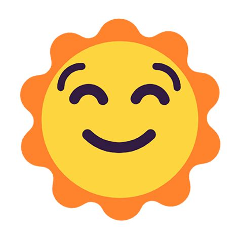 🌞 Emoji Sol Con Cara Copiar Código Del Emoticón El Significado De Emoji