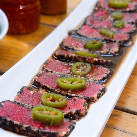 Reporteros Gusto Al Gusto Aguachile De Atún Sellado🐟 Con Costra De