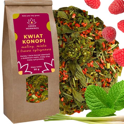 Herbata Konopna Z Miętą I Maliną Relaks I Wyciszenie