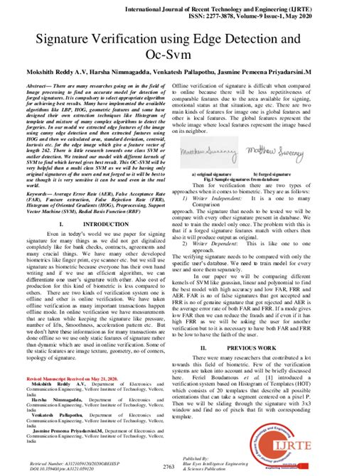 Pdf Signature Verification Using Edge Detection And Oc Svm