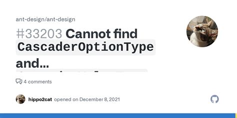Cannot Find Cascaderoptiontype And Cascadervaluetype Type Declare Issue Ant