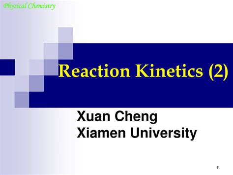PPT Reaction Kinetics PowerPoint Presentation Free Download ID