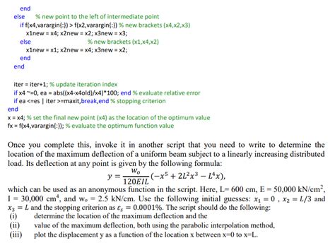 Write A Matlab Function To Implement The Parabolic