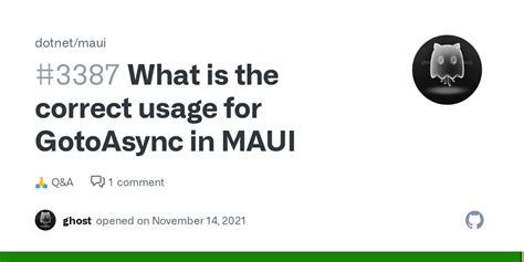 What Is The Correct Usage For GotoAsync In MAUI Dotnet Maui Discussion GitHub
