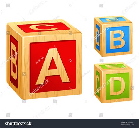 Alphabet Cubes Letters Abc Stock Vector 78646465 - Shutterstock