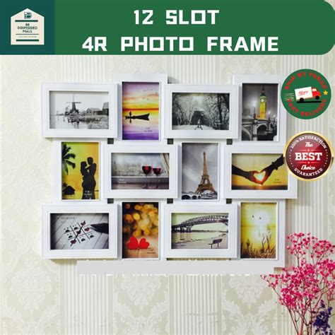 R Big Size Photo Frame Rectangle Modern Simple Creative Decoration Plastic Photo Frame Hanging