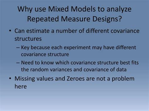 What Is Mixed Model Repeated Measures Analysis At Arthur Dwyer Blog