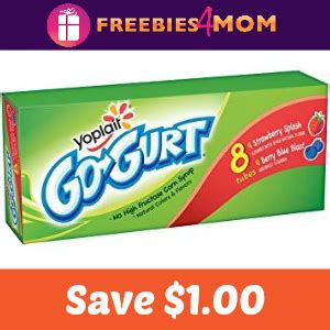 Expired Coupon Save 100 On Yoplait Go Gurt Freebies 4 Mom