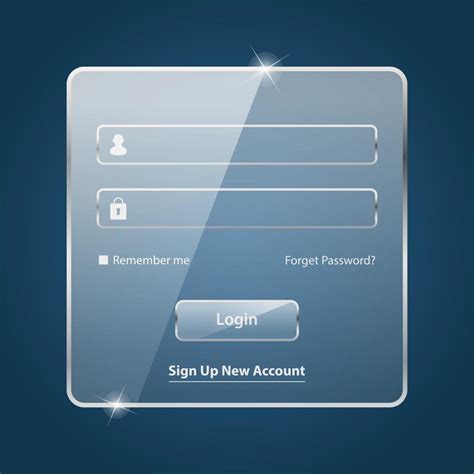Shiny Colorful Login Form Ui Template 13335098 Vector Art At Vecteezy