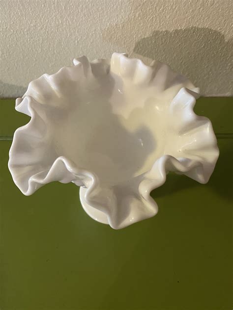 Vintage Hobnail Milk Glass Pedestal Candy Dishad Etsy
