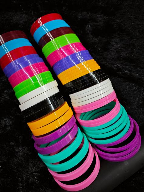 Flat Plastic Bangles Base For Silk Tread Bangles 2cut 4cut Combo