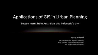 The Application Of GIS In Urban Planning PDF