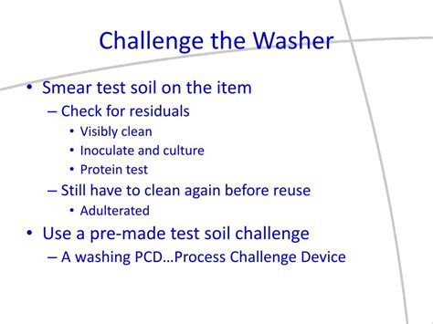 Ppt Verification Of Washing Powerpoint Presentation Free Download