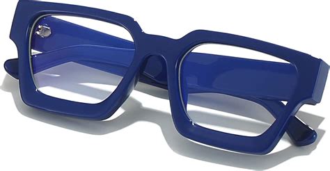 Acetate Square Frames Retro Acetate Square Thick Frame Glasses