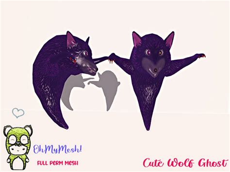 Second Life Marketplace Ohmymesh Cute Wolf Ghost Full Perm Mesh