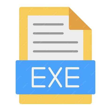 Premium Vector Exe Icon